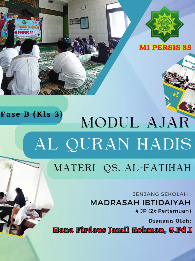 Modul Ajar Mapel Qurdis Kelas 3 Mi | PDF