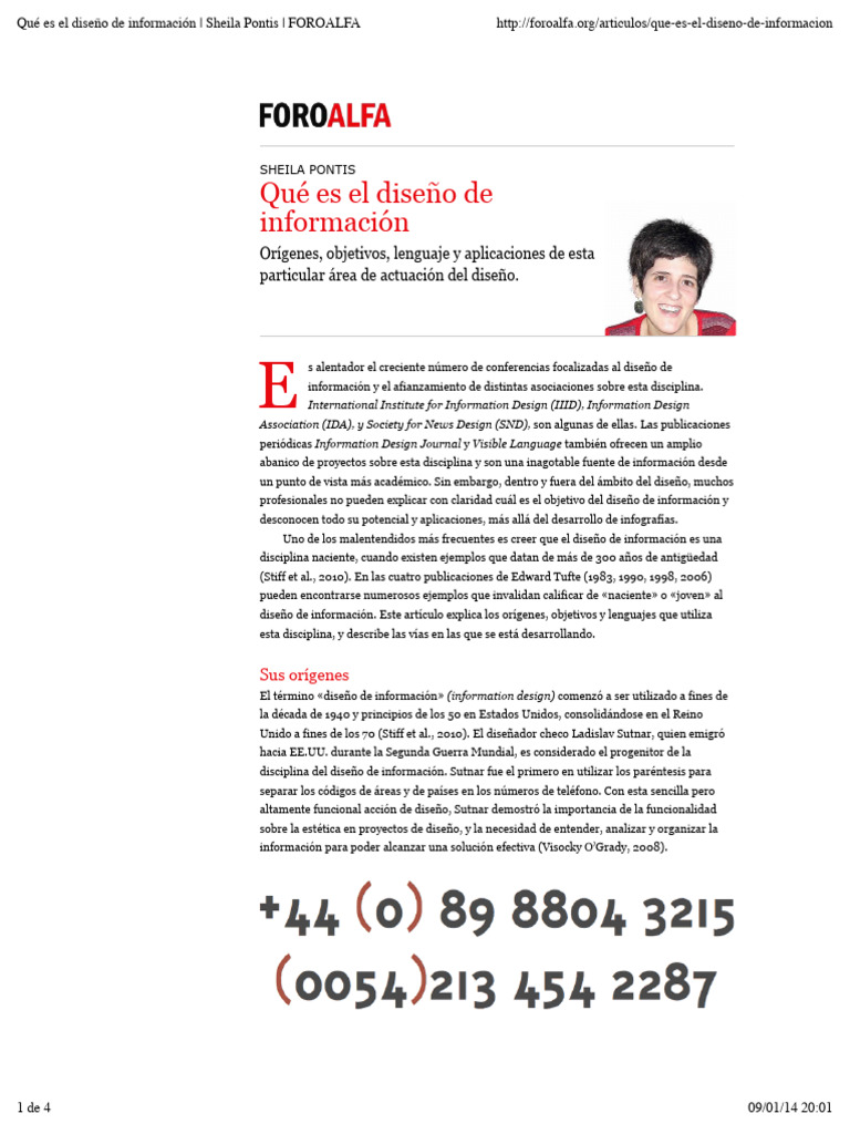 7 - Qué Es El Diseño de Información Sheila Pontis FOROALFA | PDF