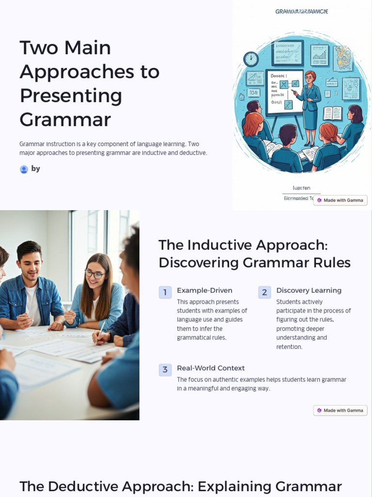 Two-Main-Approaches-to-Presenting-Grammar | PDF