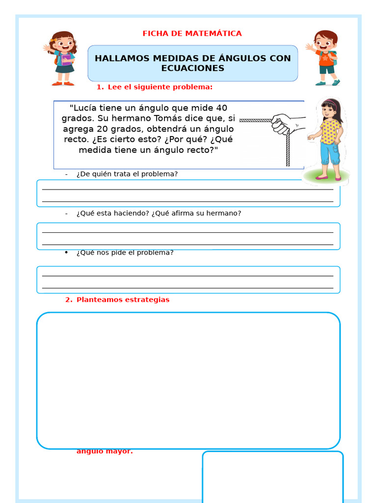 1 S FICHA MATE MART 17 HALLAMOS MEDIDAS DE ANGULOS | PDF