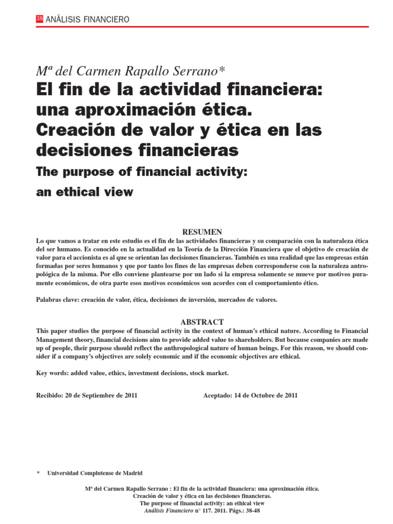 L5 - Ética Decisiones Financieras | PDF