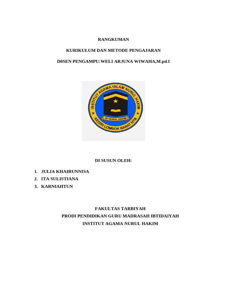 Ilmu Pendidikan Islam 2 | PDF