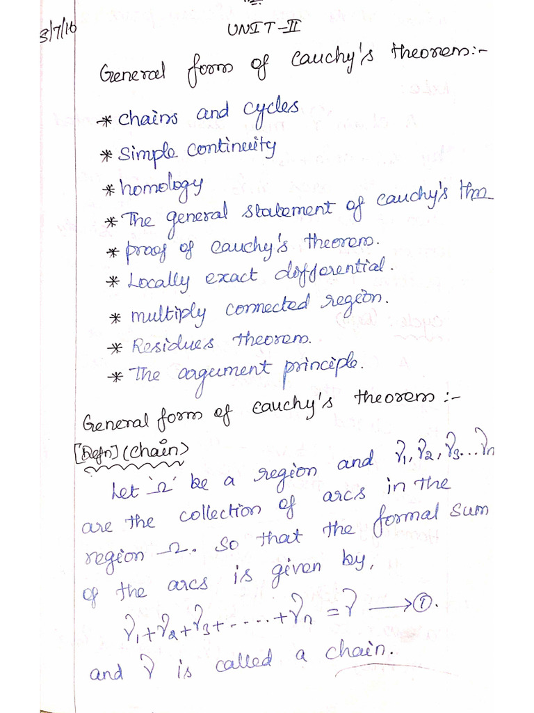Complex Analysis Unit - 2,3 | PDF