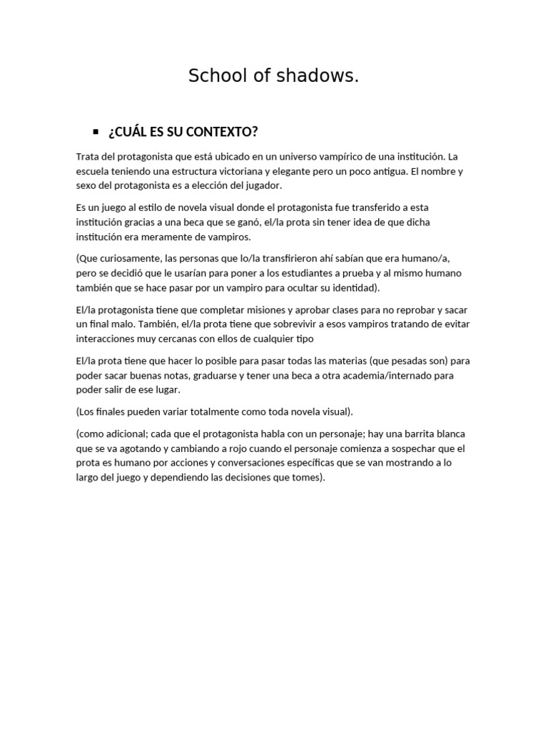 School of Shadows | PDF