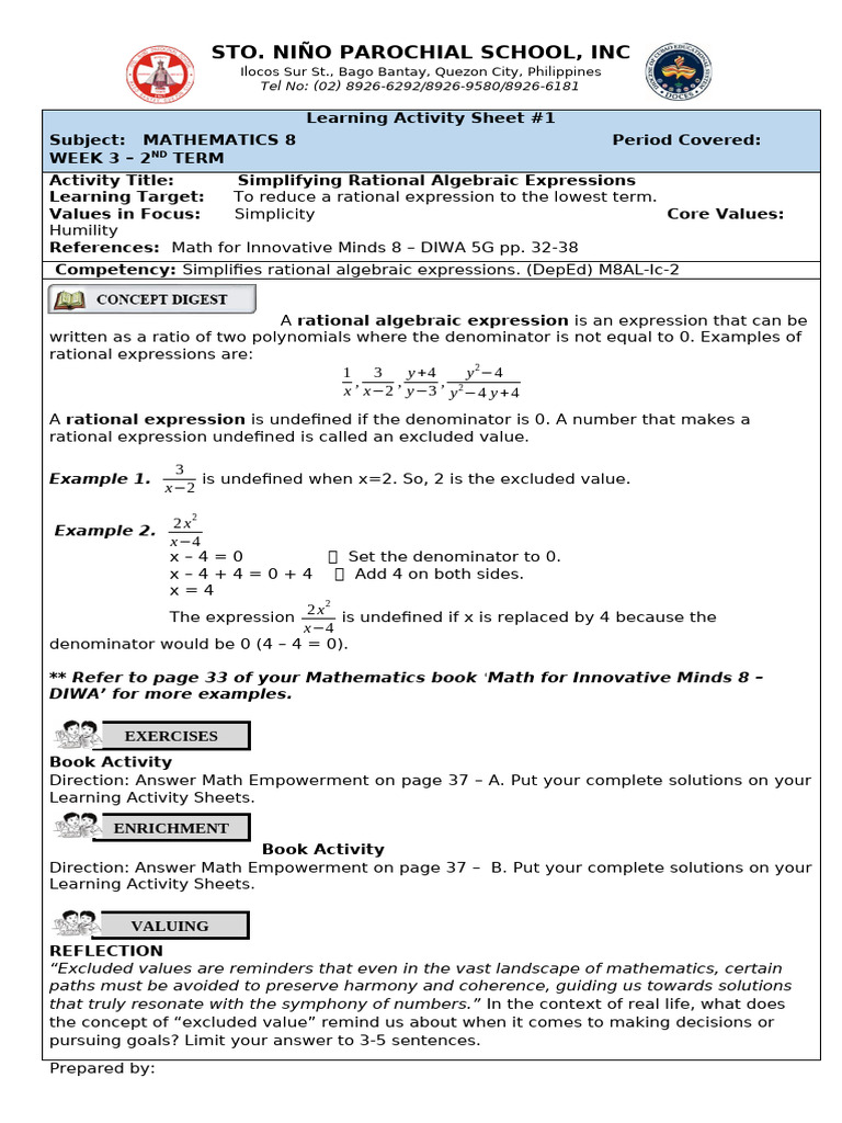 2 - Math 8 Las | PDF