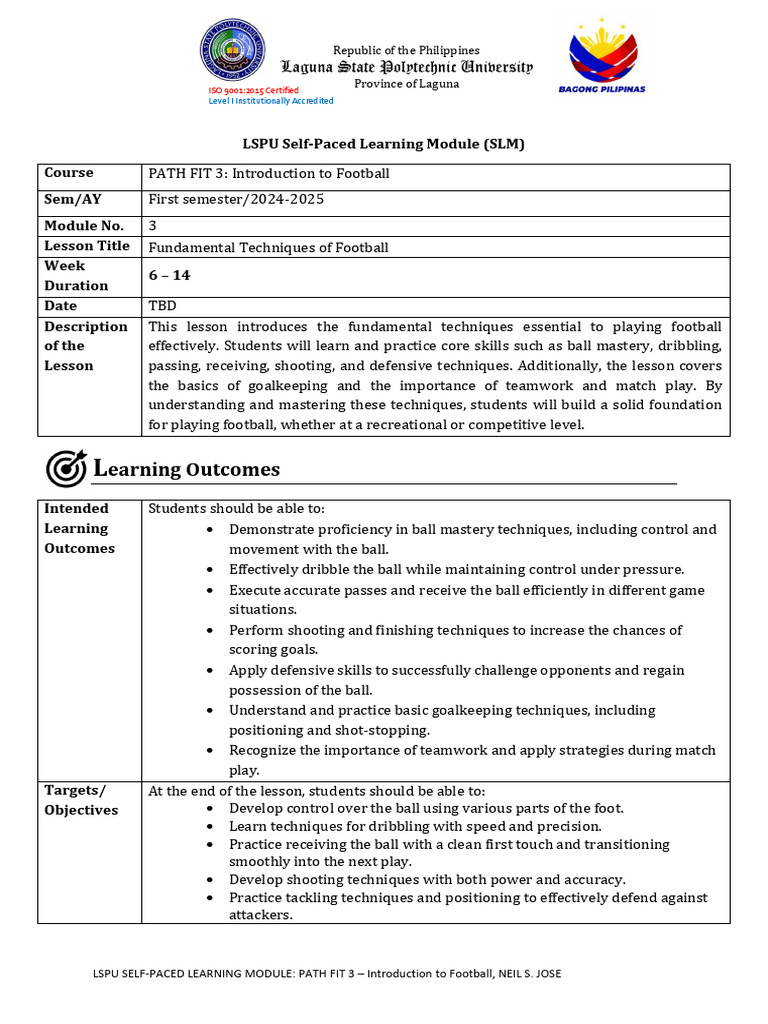 Path Fit 3 - Cbaa - SLM 2 | PDF
