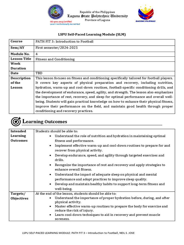 Path Fit 3 - Cbaa - SLM 3 | PDF | Wellness