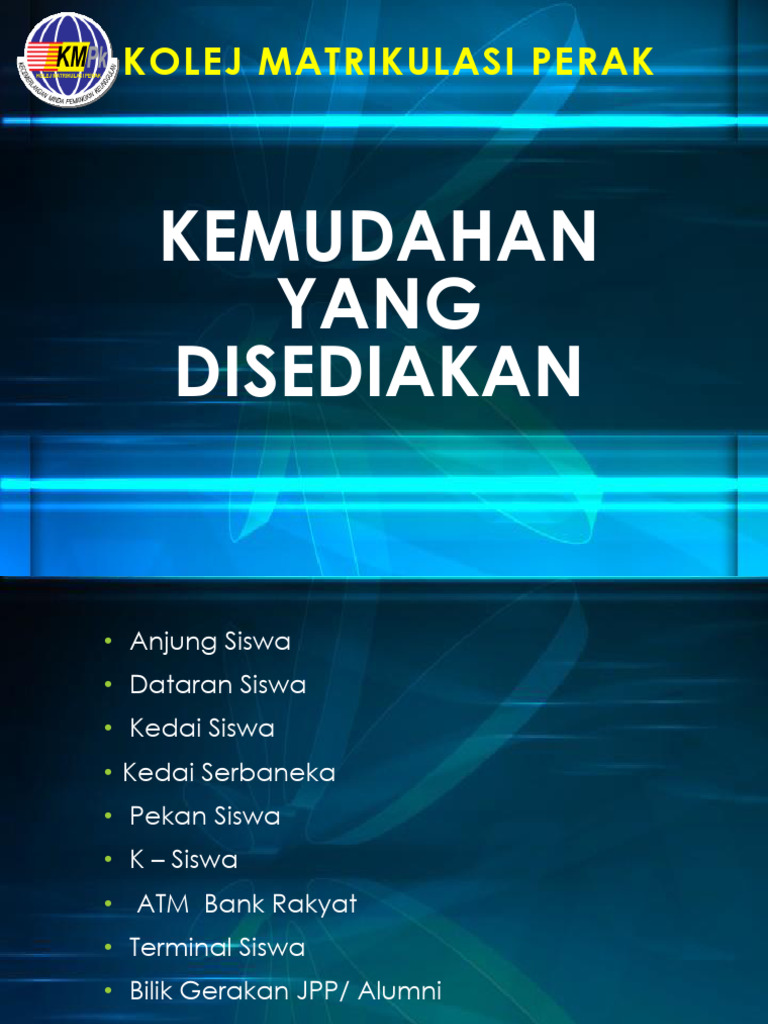 Kemudahan - Pelajar KM Perak | PDF