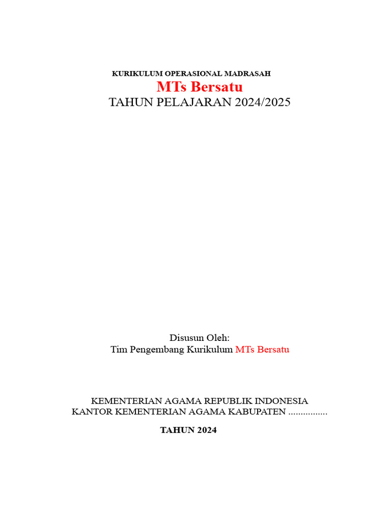 KOM MTS 2024-2025 | PDF