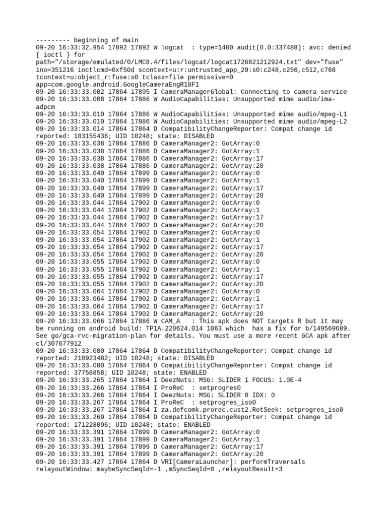 Log Cat 1726821212924 | PDF