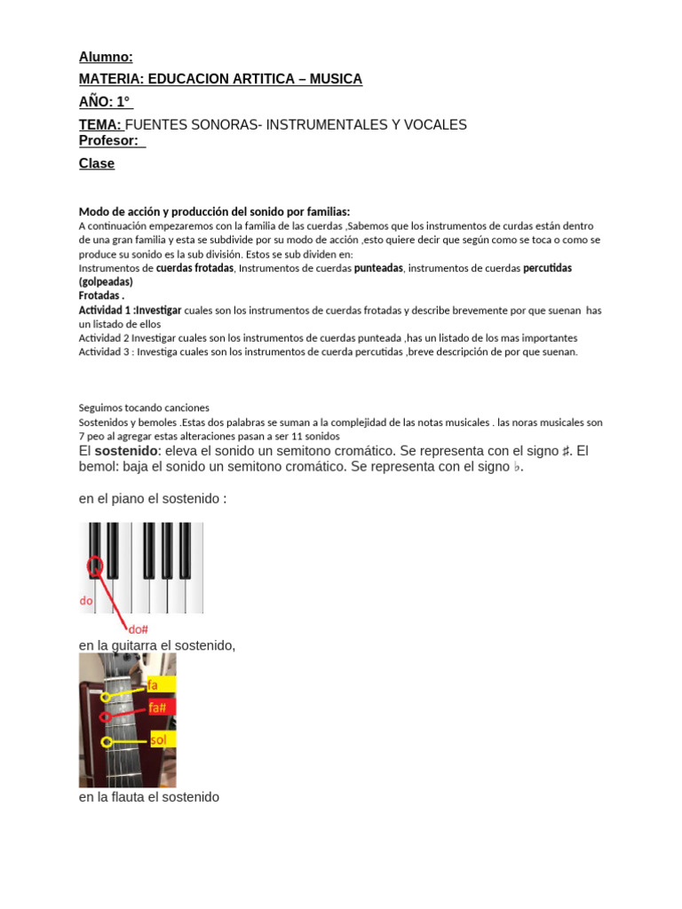 Tarea para Musica PDF | PDF