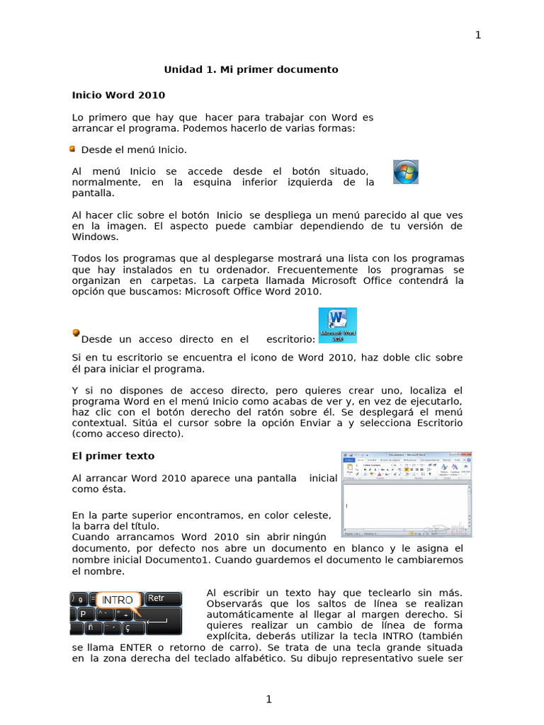 Ofimática Word 1 | PDF