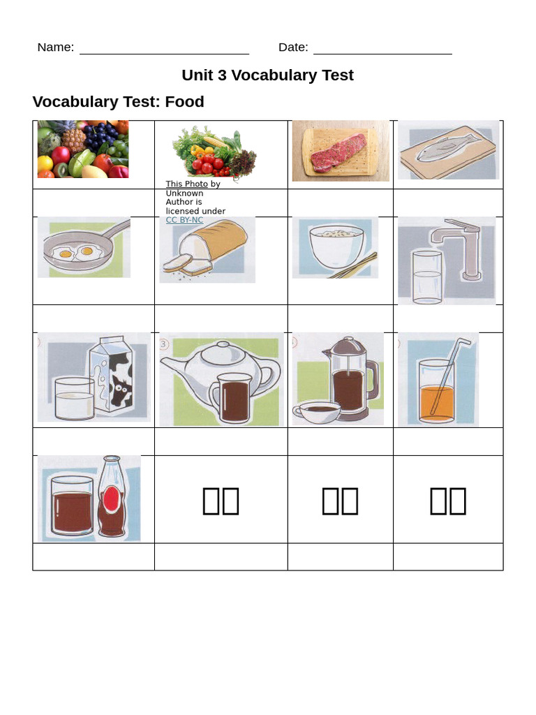 Unit 3 Grammar and Vocab Test | PDF