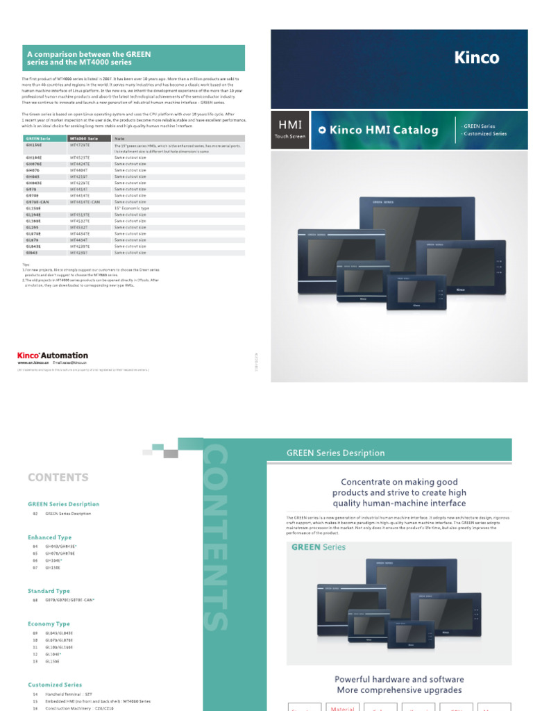 Kinco Green HMI | PDF