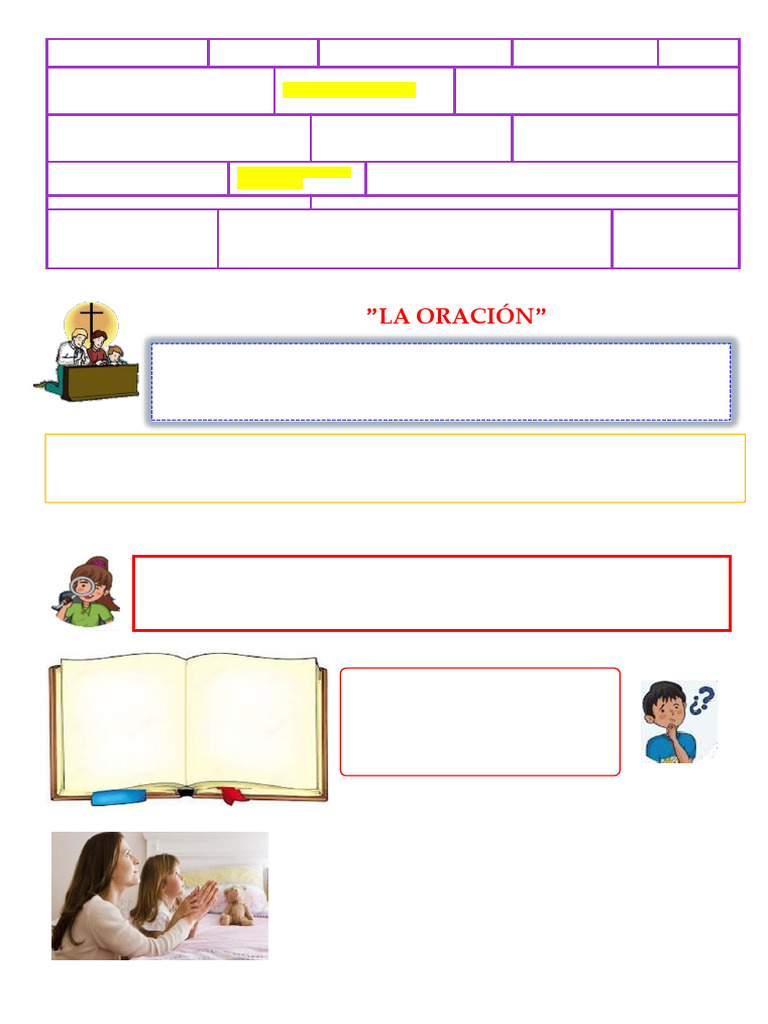 2° Eda 6 Act 04 La Oracion | PDF