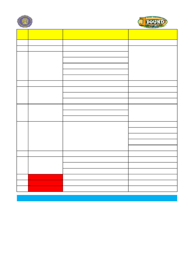 RUNDOWN OUTING CLASS 2024-2025 J-BOUND Revisi | PDF