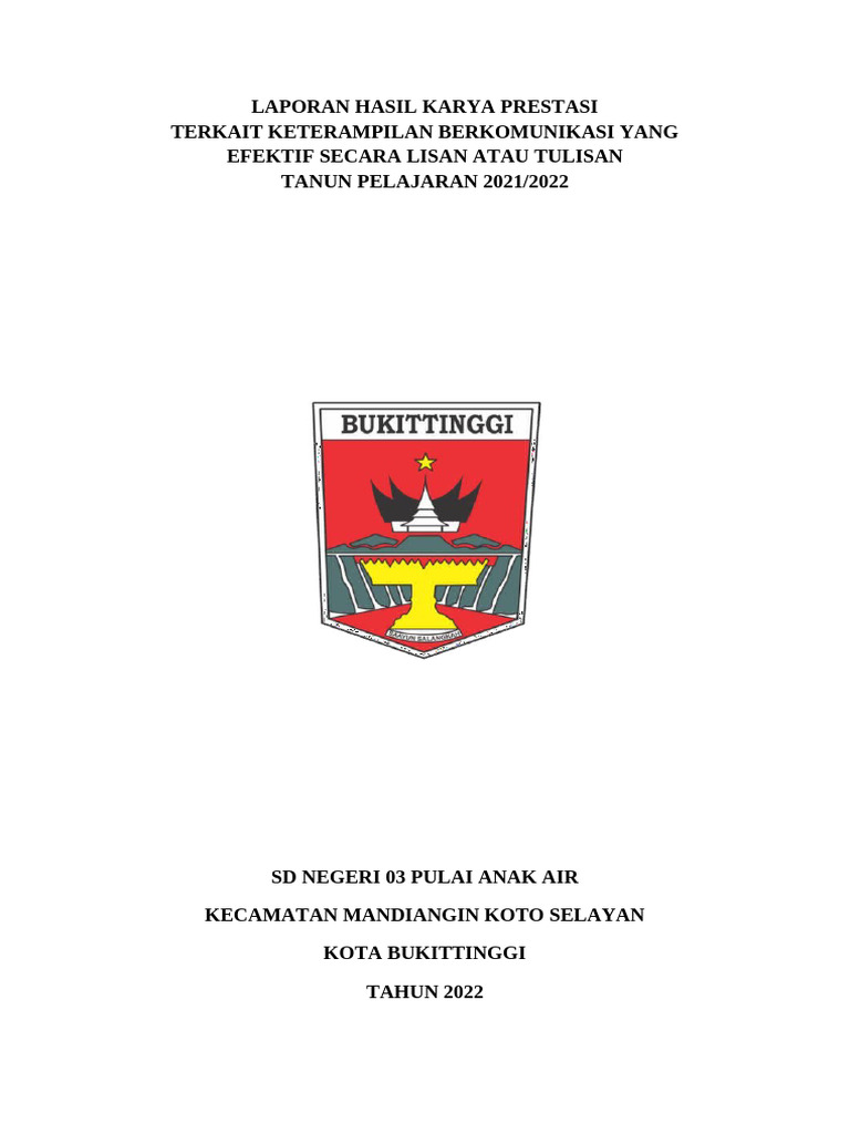 Laporan Kegiatan Pelaksanaan Program Kreatif Dan Inovatif | PDF