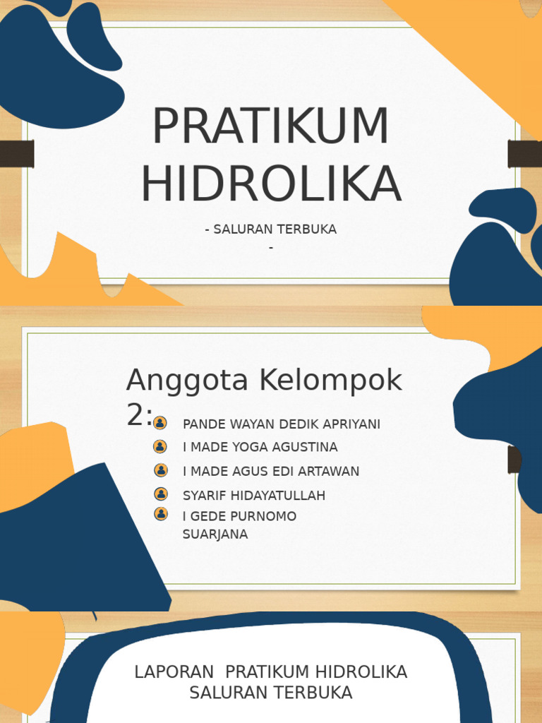 PRAKTIKUM Hidrolika (Klp2) | PDF