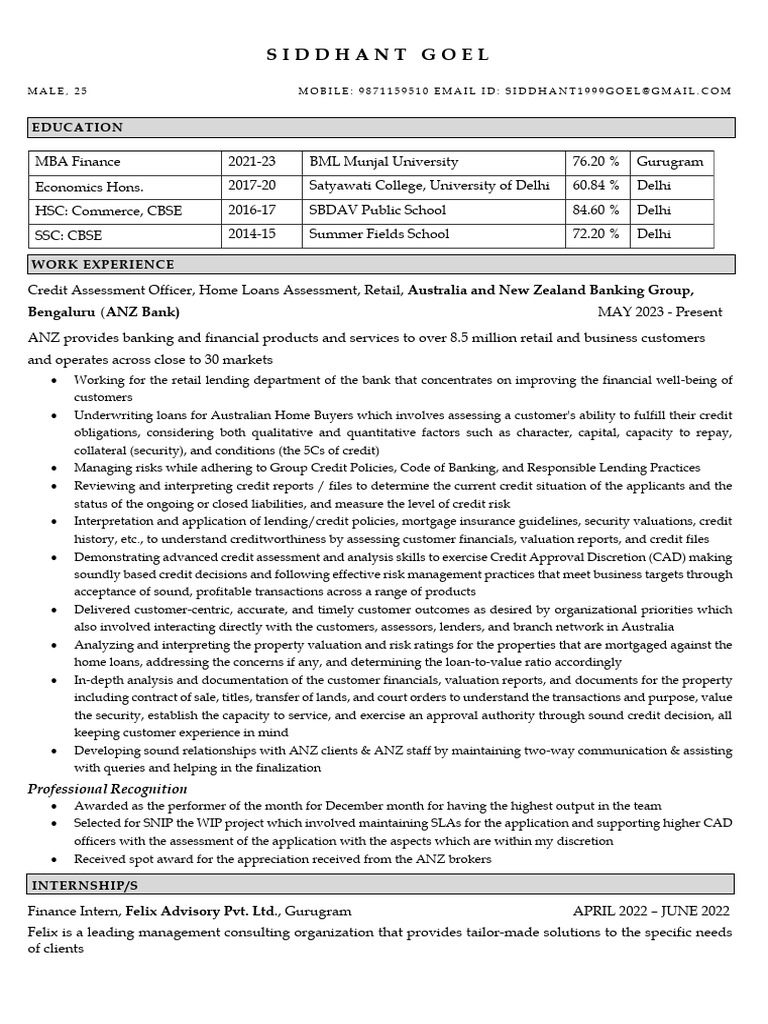 Siddhant - Goel - Resume | PDF