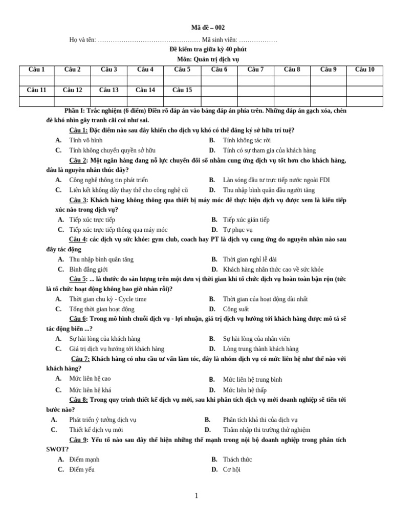 2024 Kỳ 1 BS1 | PDF