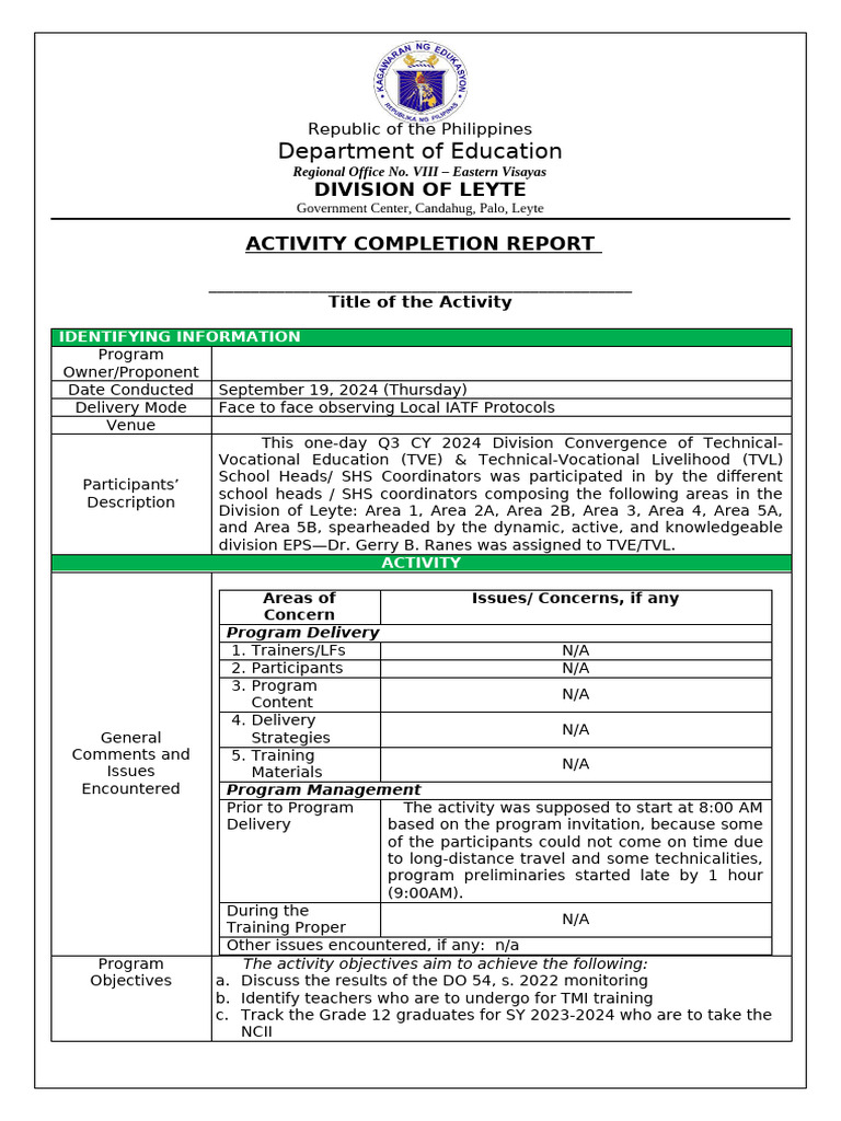 ACR Template - Gerome | PDF