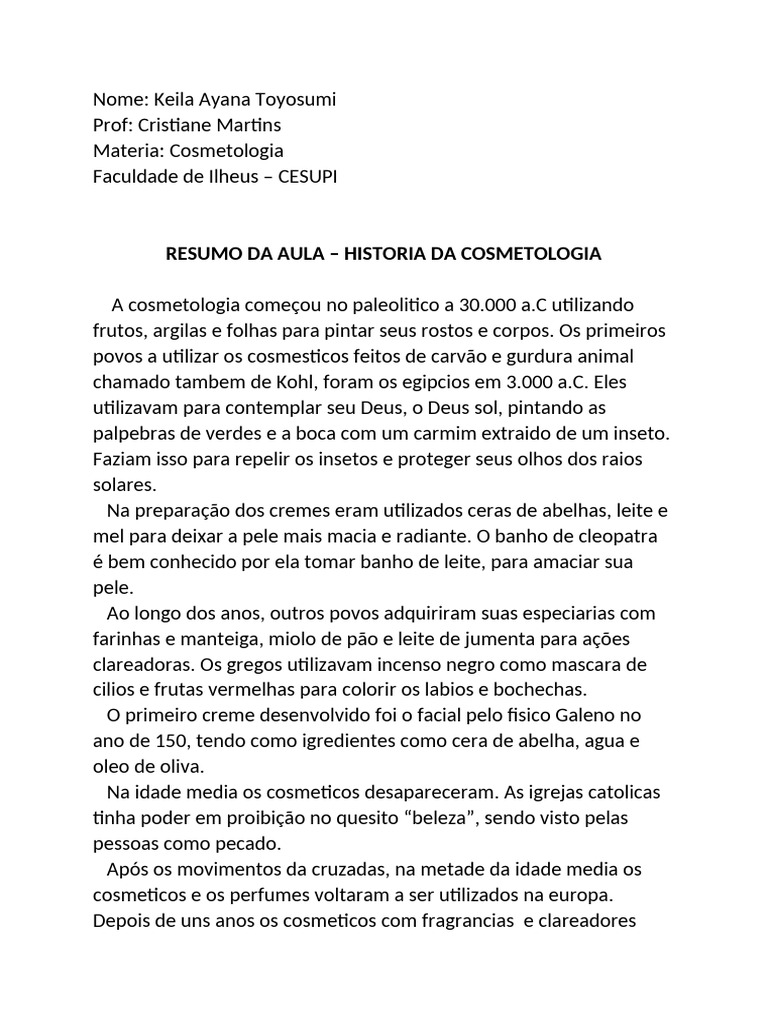 Resumoaula KEILA | PDF