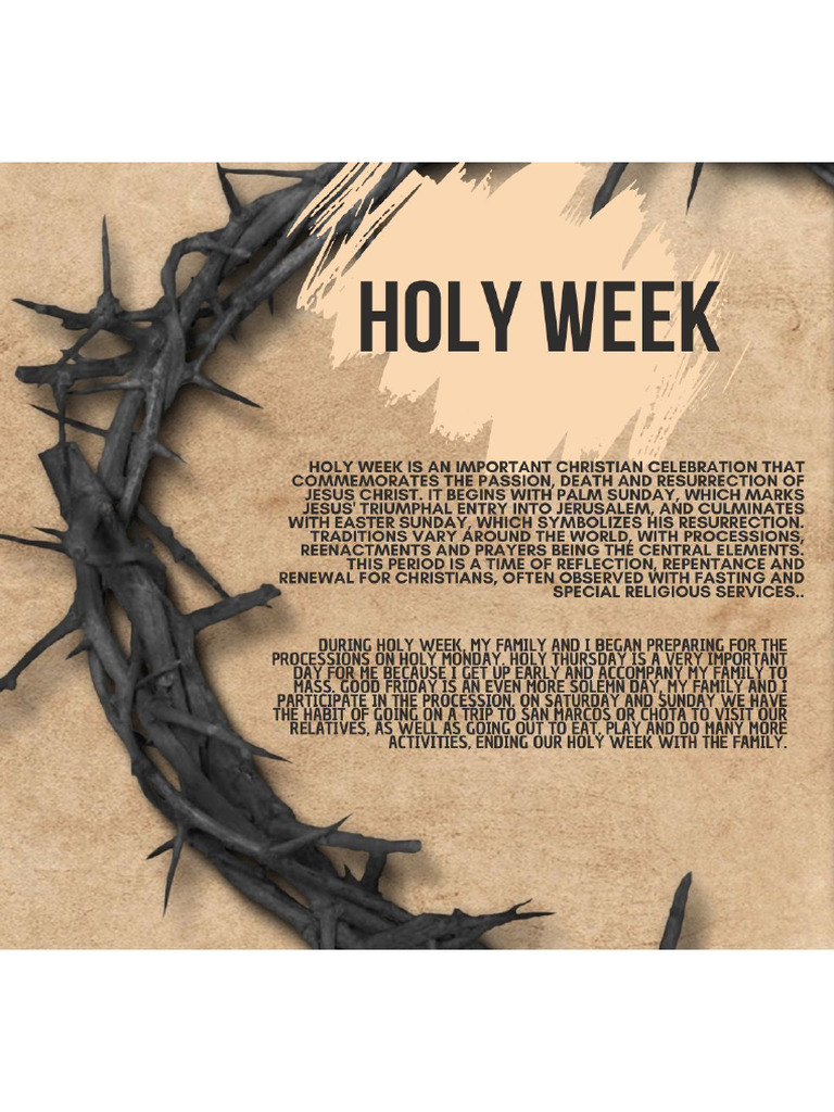 Holy Weekk | PDF