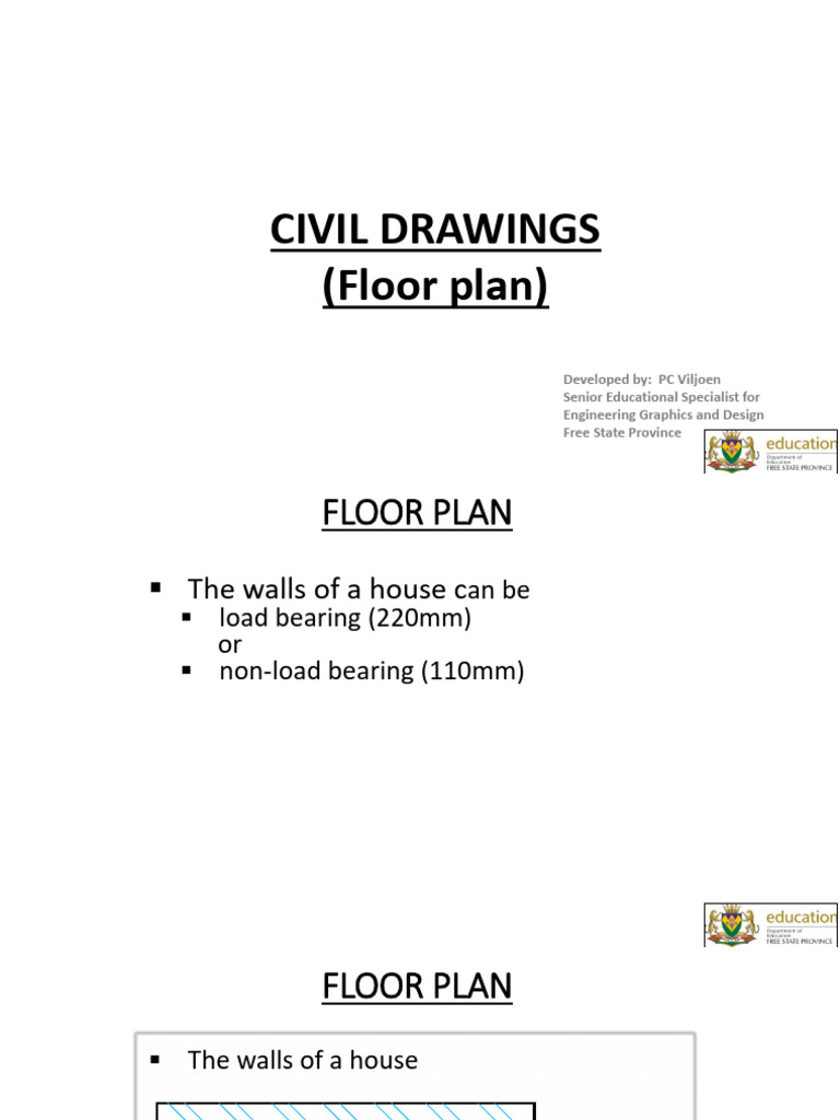 Civil SANS 10143 - Floor Plan - Symbols of Doors and Windows - Revision ...