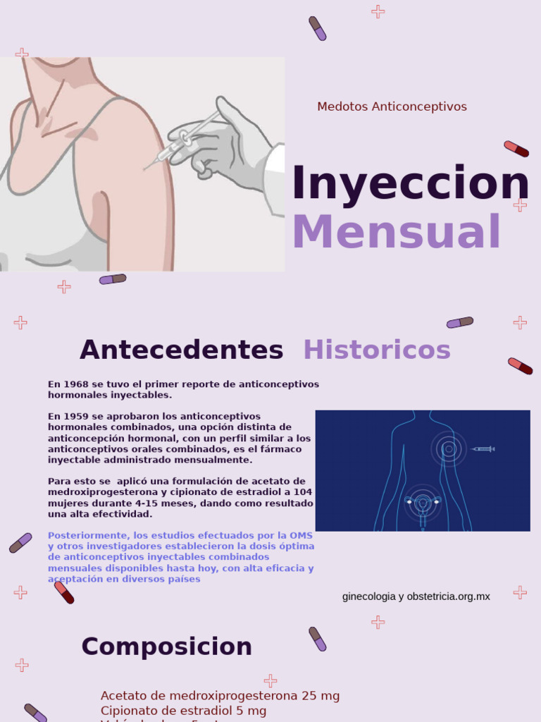 Inyeccion Mensual Anticonceptiva | PDF