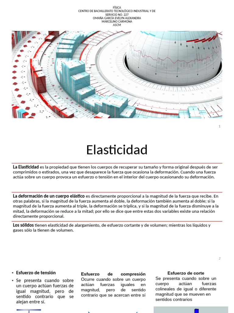 Elasticidad y Ley de Hooke | PDF
