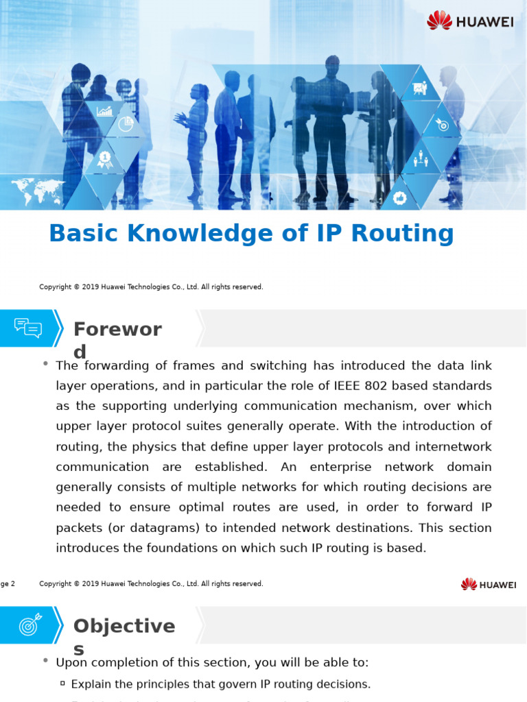 HC110110015 Basic Knowledge of IP Routing | PDF