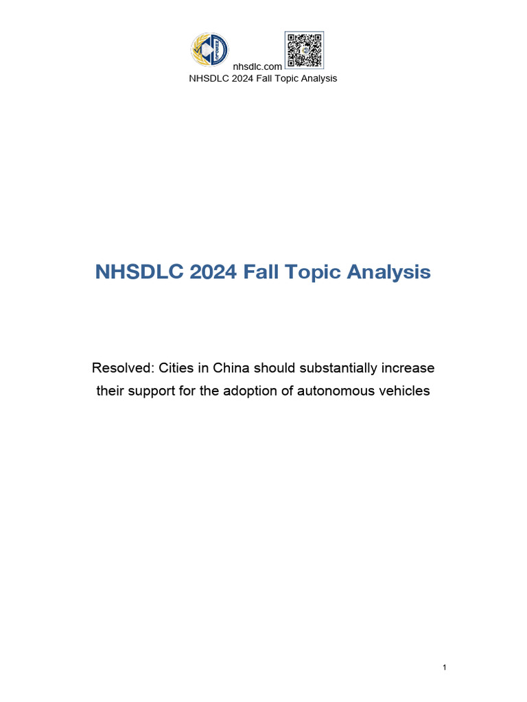 NHSDLC 2024 Fall Topic Analysis | PDF
