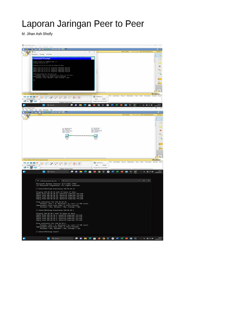 Laporan Jaringan Peer to Peer | PDF