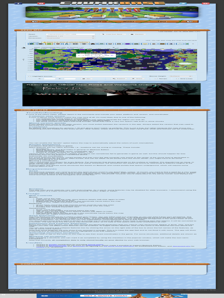 Seed Map - Minecraft App | PDF