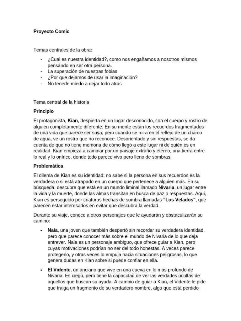 Proyecto Comic | PDF
