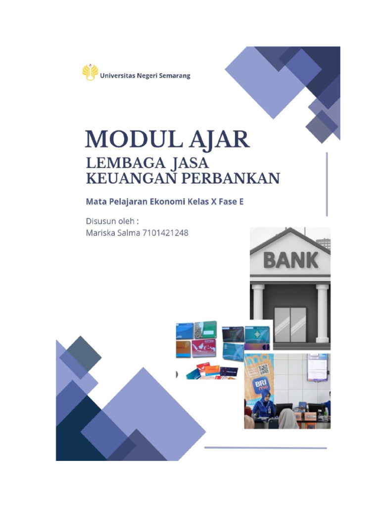 Modul Ajar Lembaga Perbankan Mariska Salma | PDF