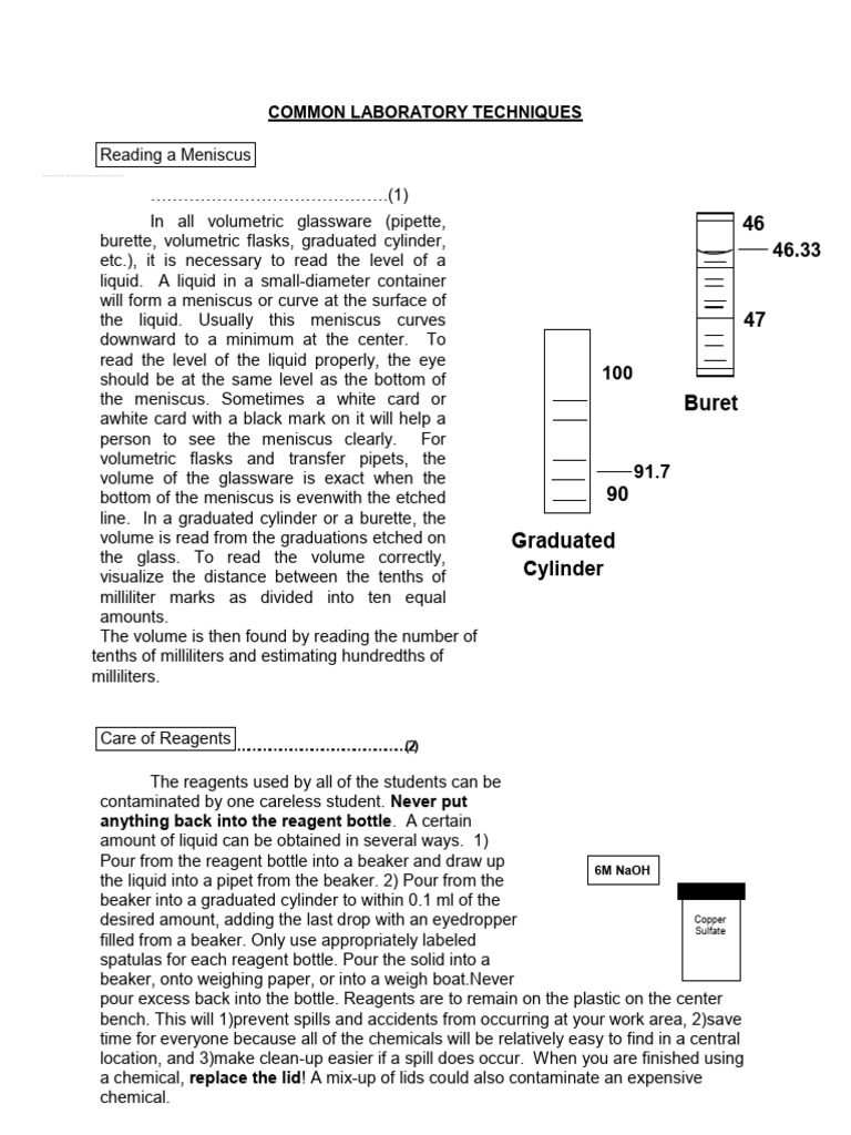 Common Laboratory Techniques 2024 | PDF