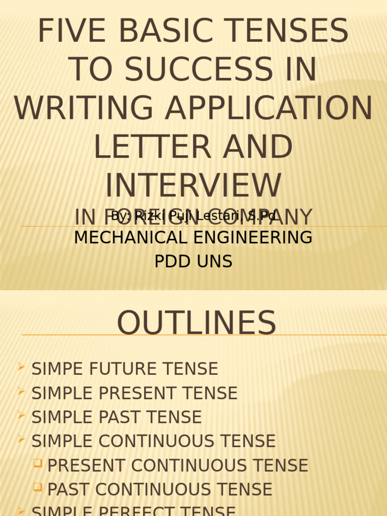 Materi Five Basic Tenses | PDF