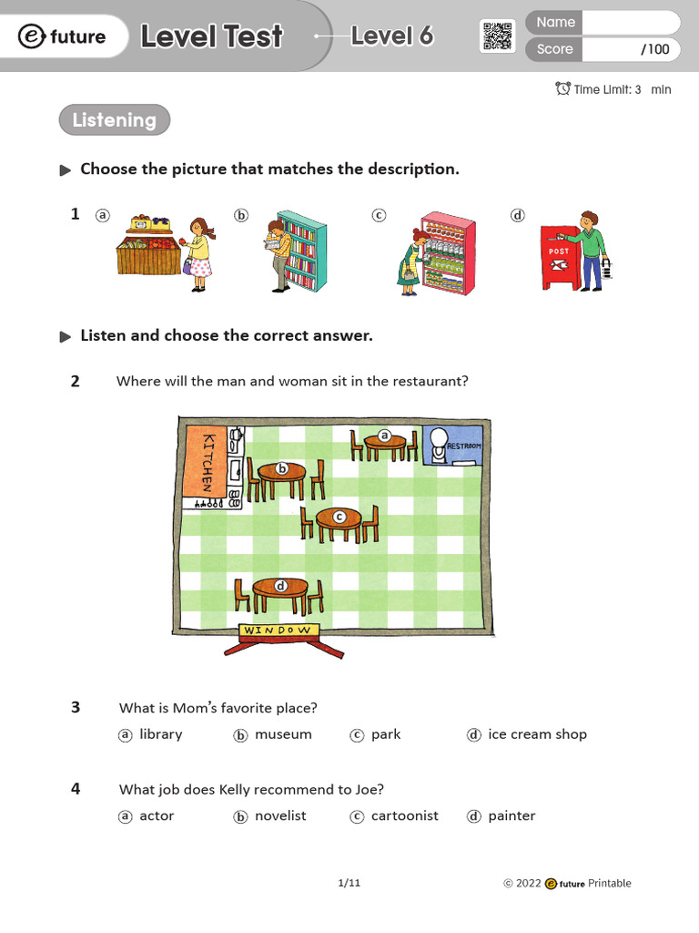 Level Test - Level 6 | PDF