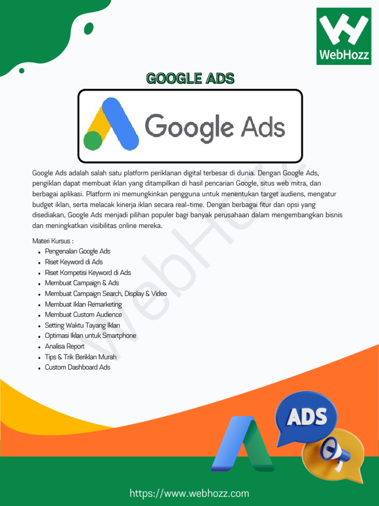 Syllabus Google Ads - WebHozz | PDF