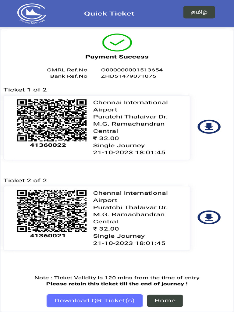 CMRL Online Ticketing | PDF