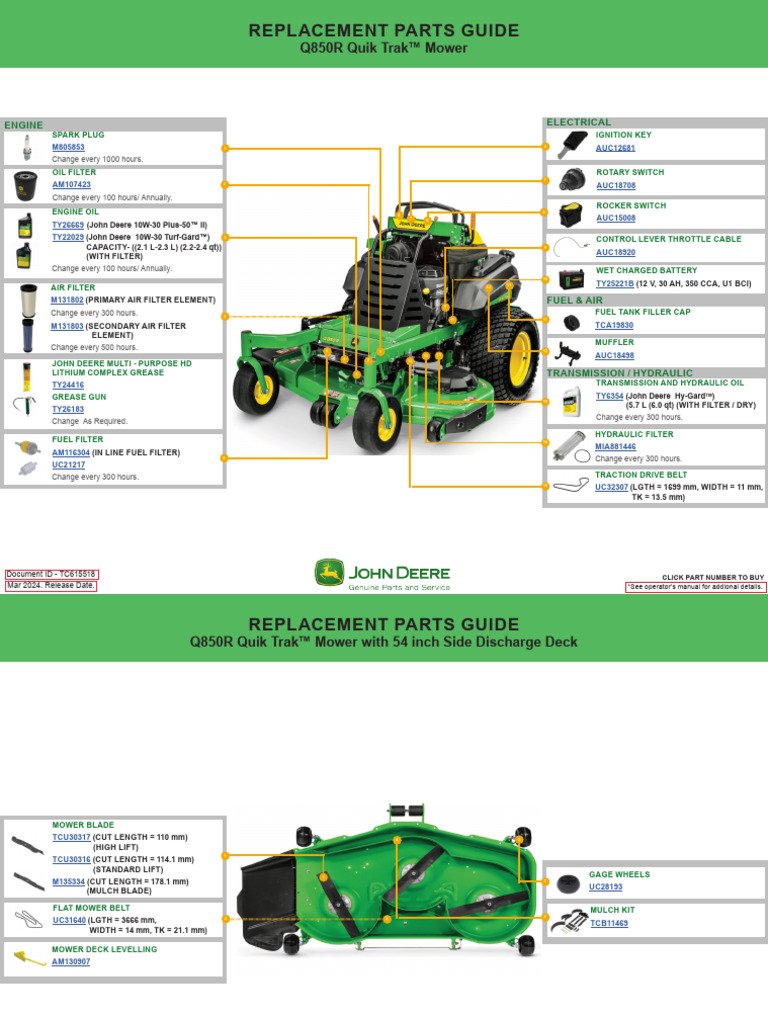Q850R Parts Guide | PDF