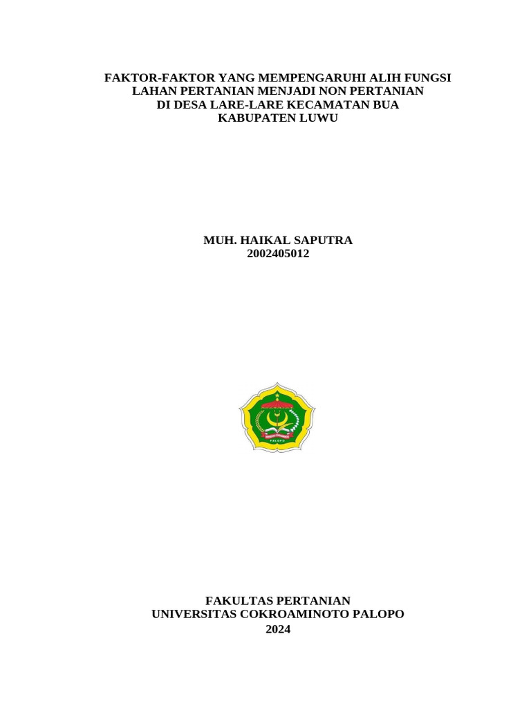 Proposal Haikal 2002405012 | PDF