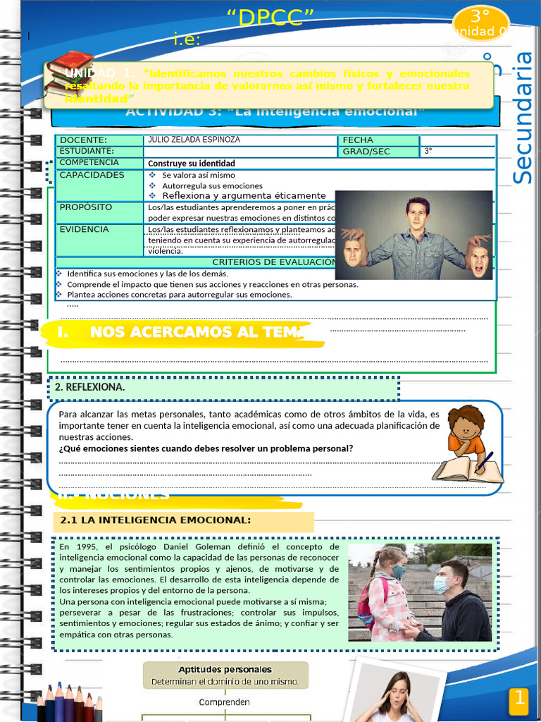 3° DPCC - Actv.03-Unidad 1 2024 | PDF