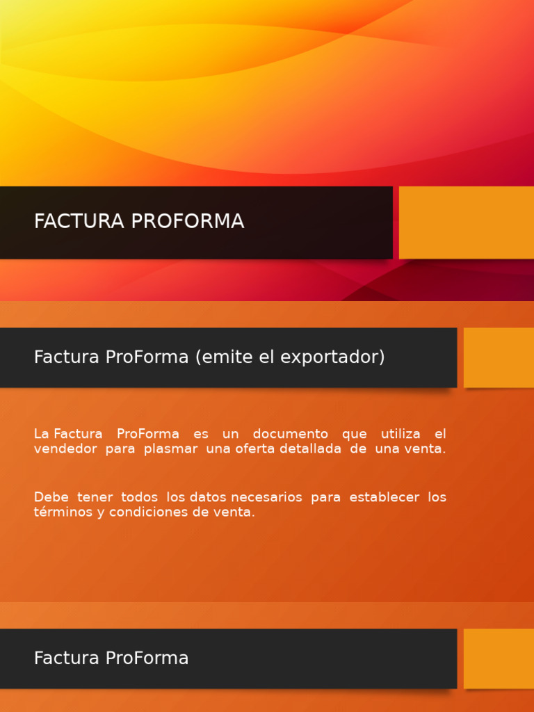 Clase 2 - Factura ProForma y Orden de Compra | PDF