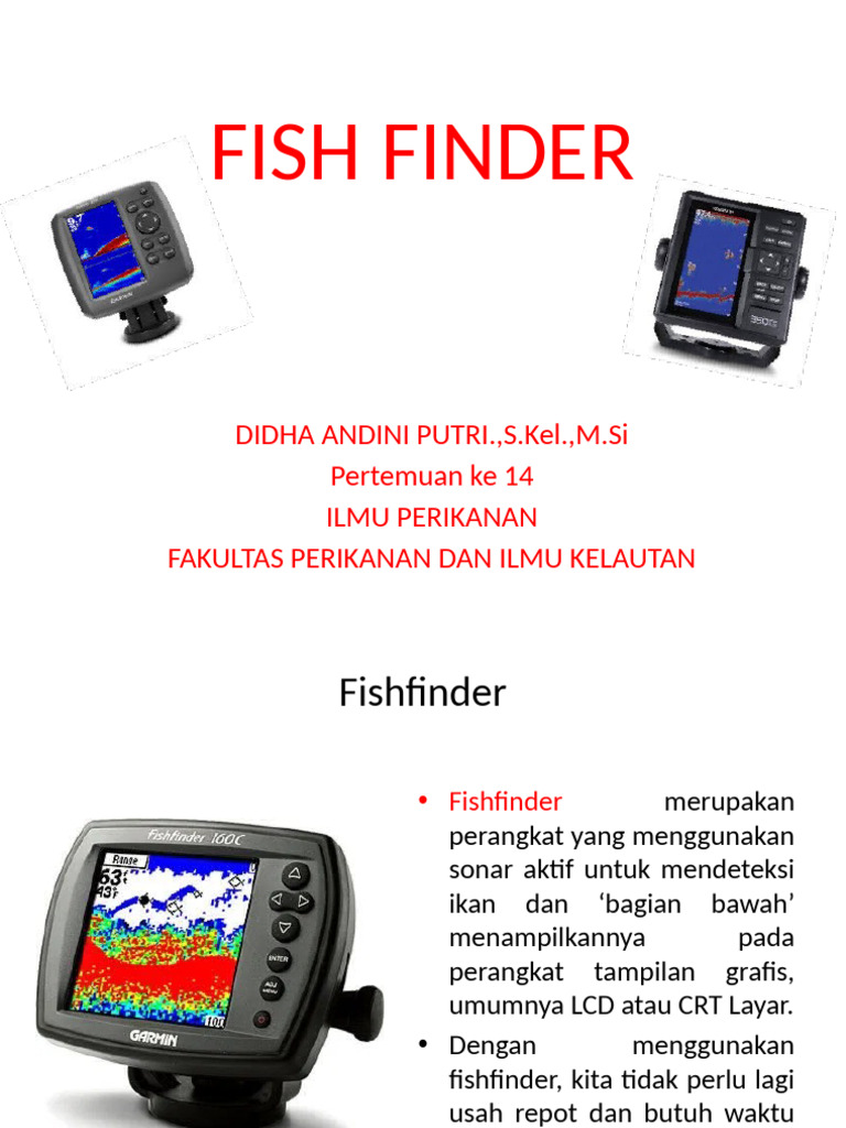 Akustik Perikanan dan Kelautan 14 FISH FINDER | PDF