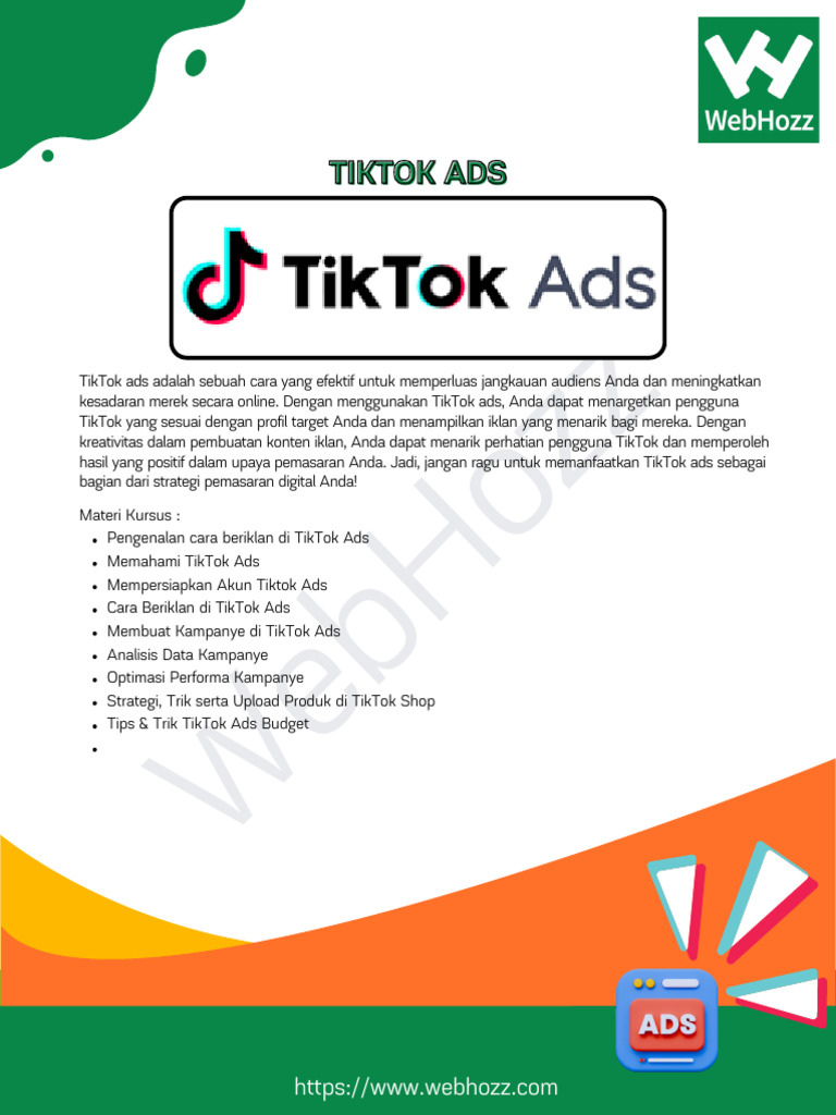 Syllabus TikTok Ads - WebHozz | PDF