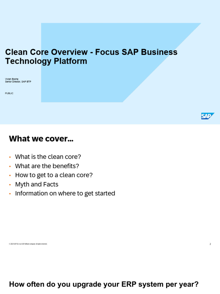 Clean Core Overview | PDF