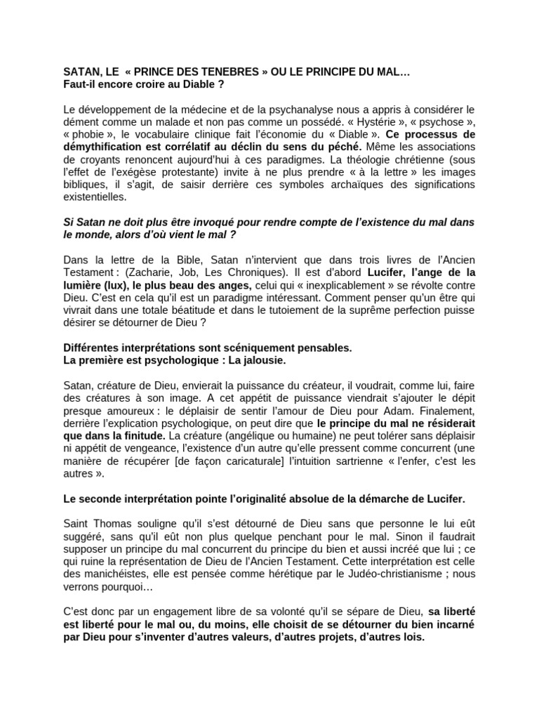 SATAN | PDF