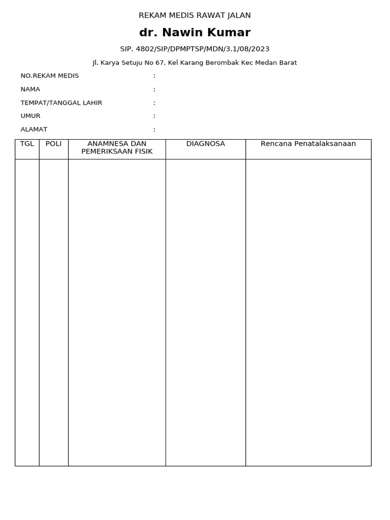 Rekam Medis | PDF